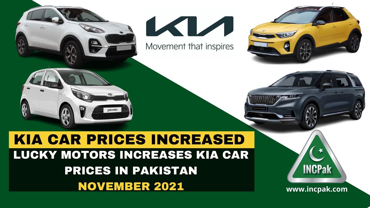 Lucky Motors Increases Kia Car Prices in Pakistan [November 2021]